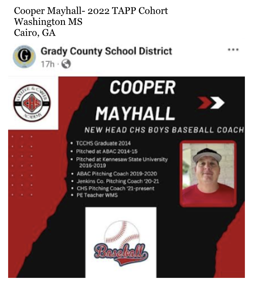 TAPP Hall Of fame — Southwest Georgia RESA