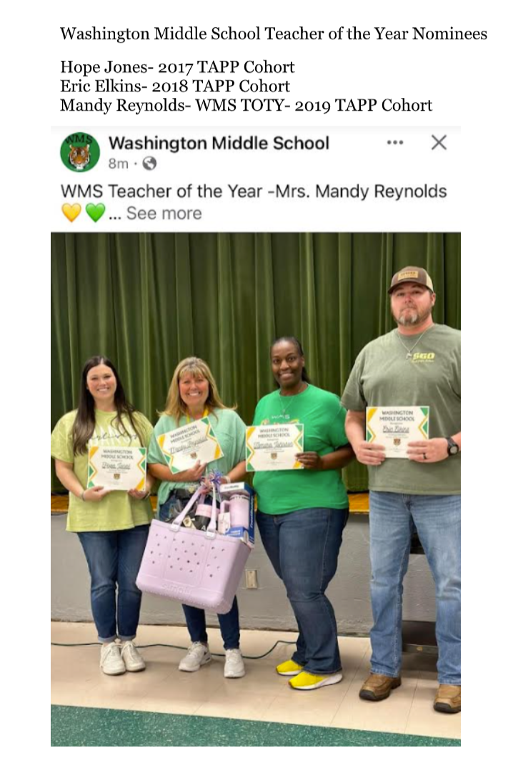 TAPP Hall Of fame — Southwest Georgia RESA