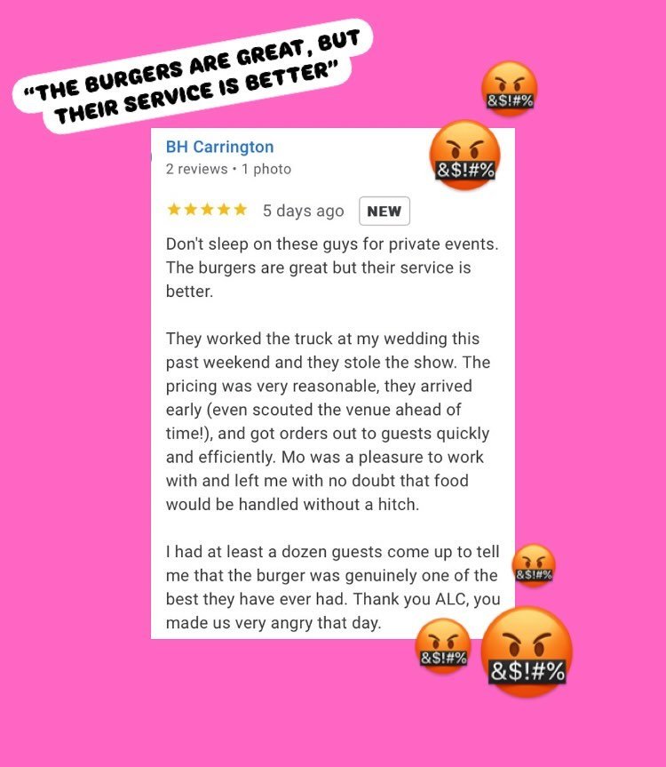 SCHEDULE — THE ANGRY LINE COOK FOOD TRUCK