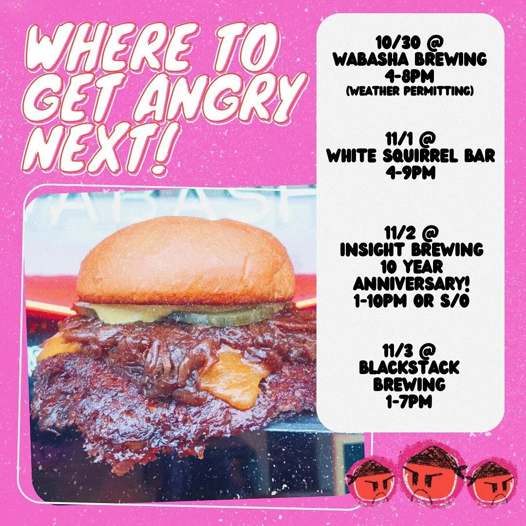 SCHEDULE — THE ANGRY LINE COOK FOOD TRUCK