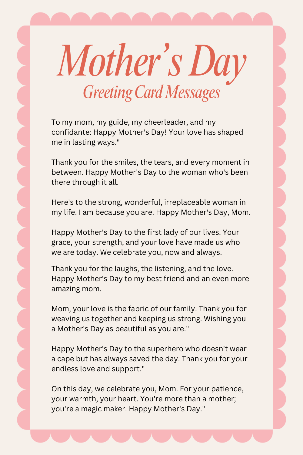 Mother Card Quotes Touching Mother's Day Quotes For Every Type Of Mom