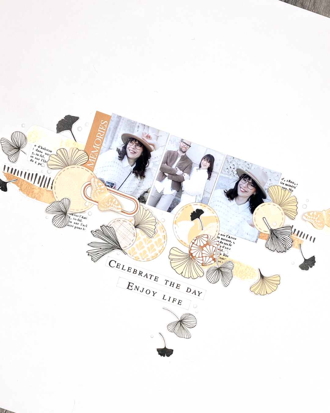 DEUX PAGES “GINKGO - MAYLIS — Florilèges Design