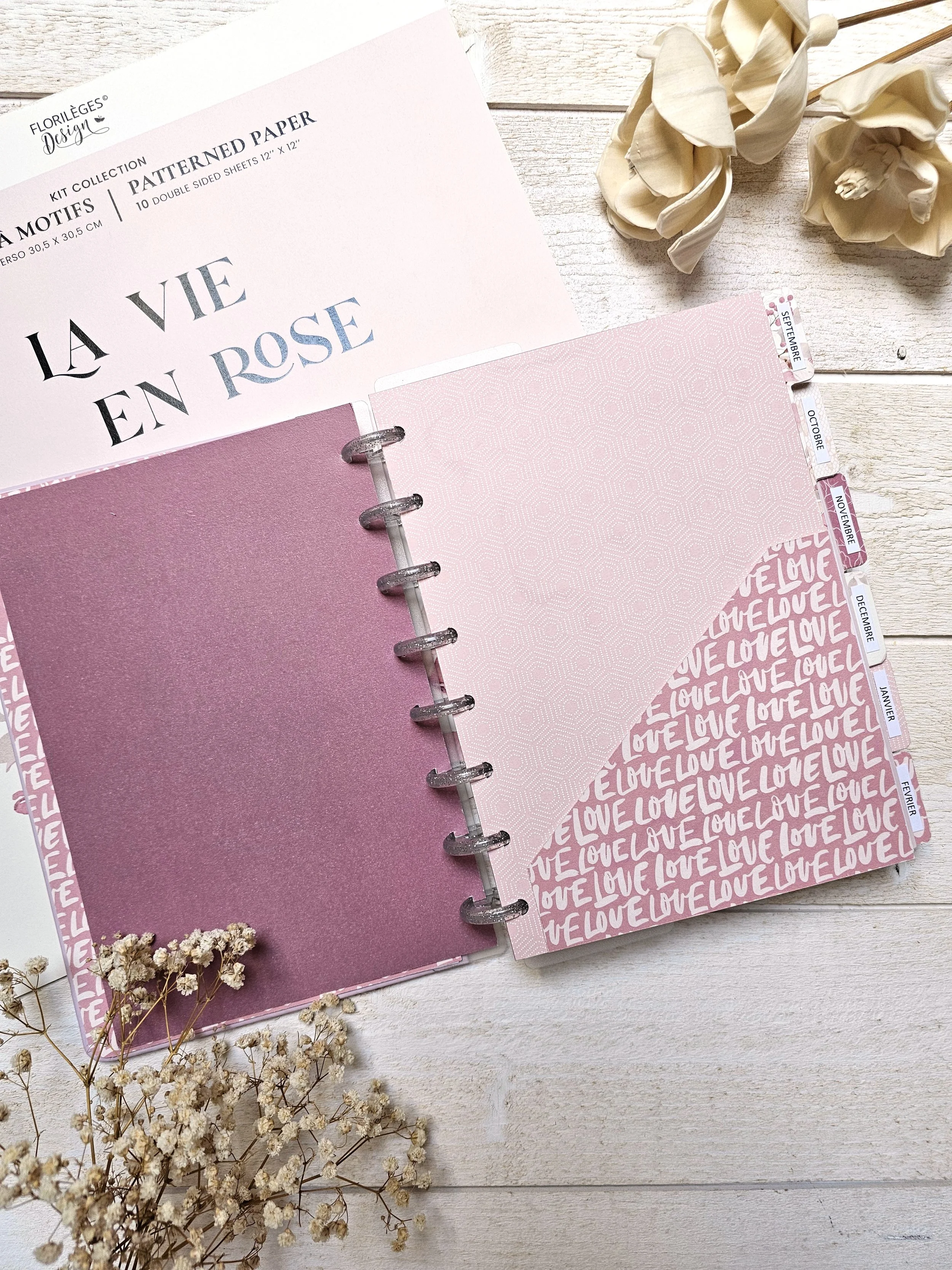 PLANNER « LA VIE EN ROSE » – FLORENCE — Florilèges Design