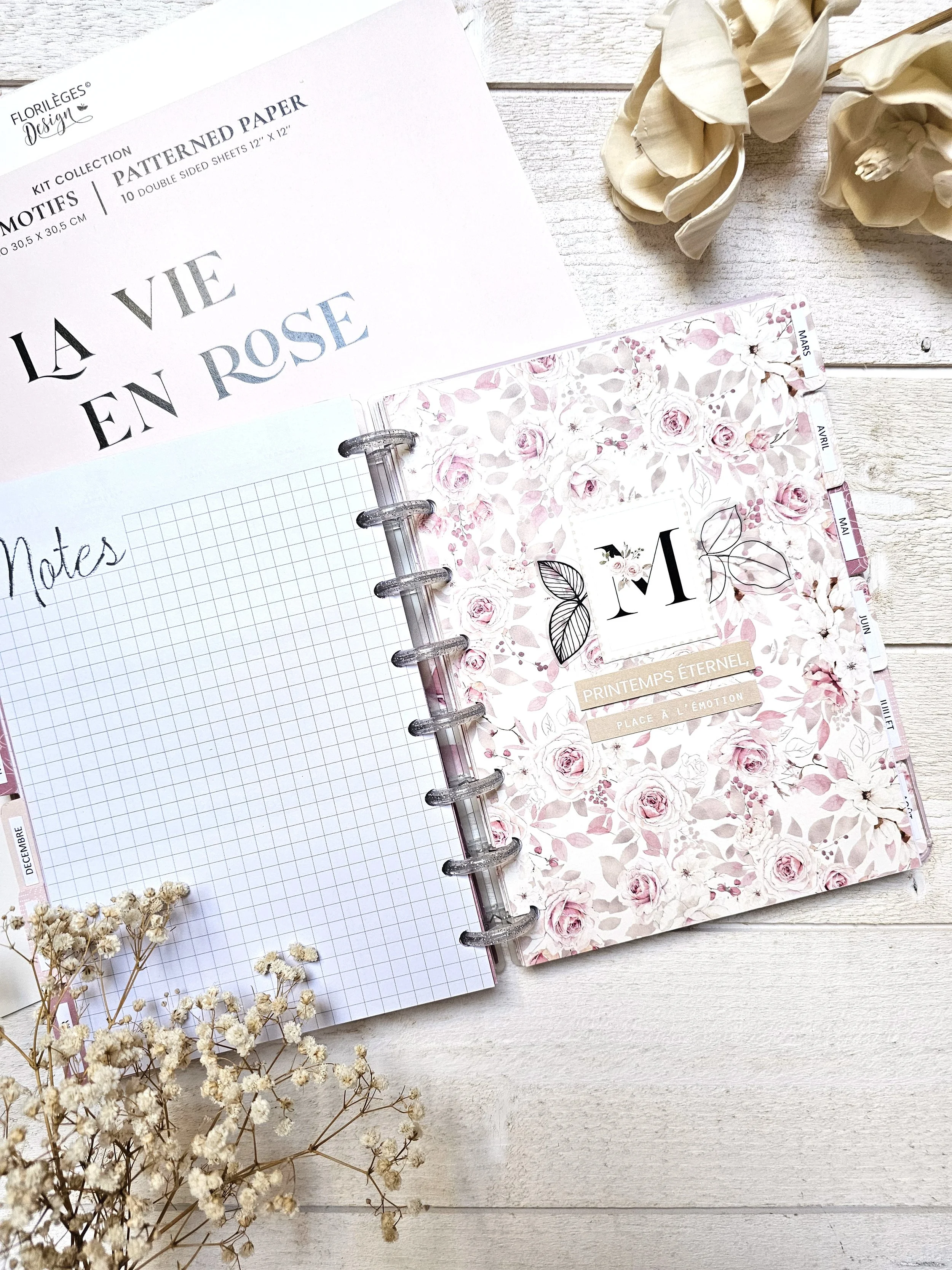 PLANNER « LA VIE EN ROSE » – FLORENCE — Florilèges Design