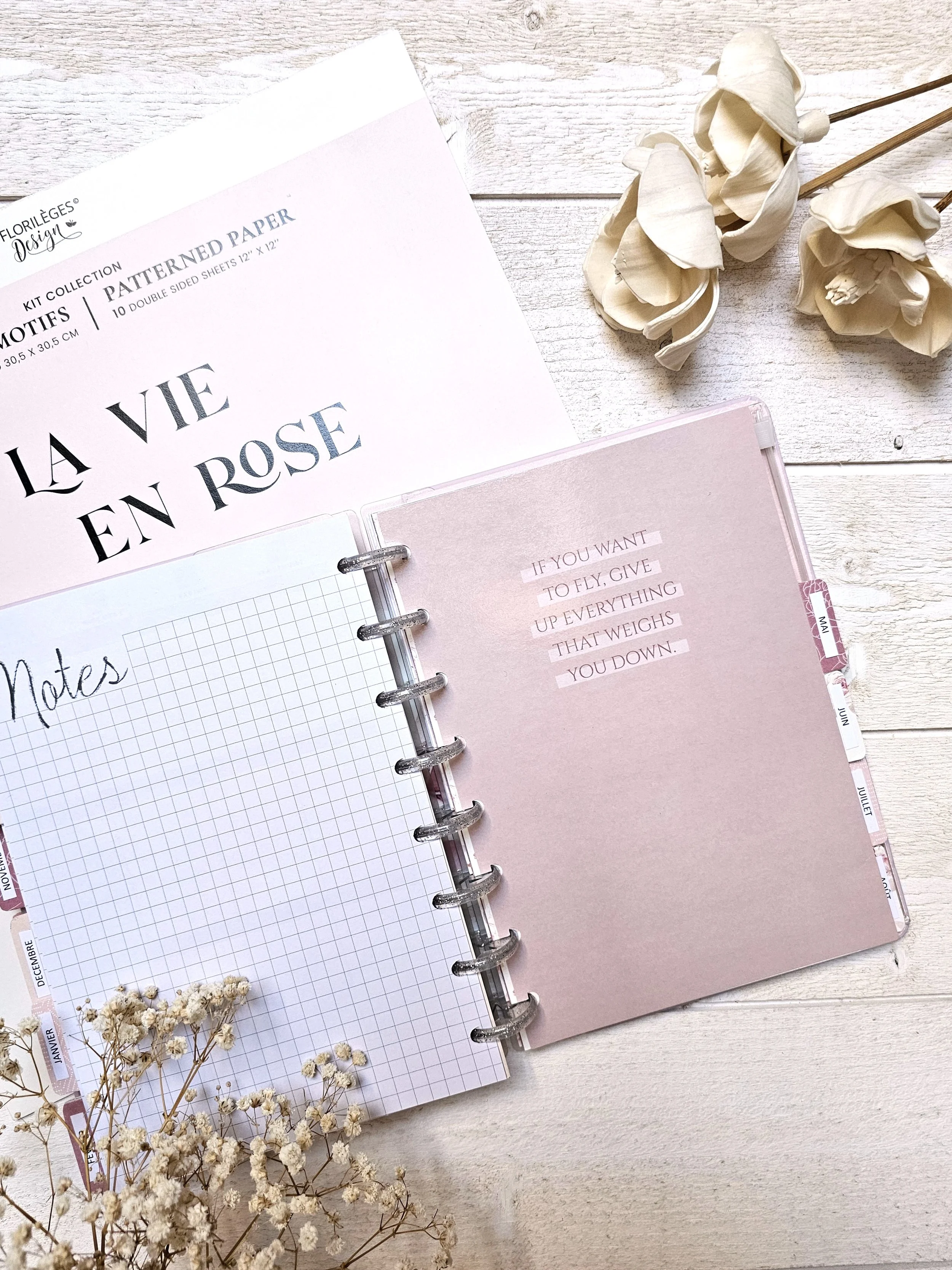 PLANNER « LA VIE EN ROSE » – FLORENCE — Florilèges Design