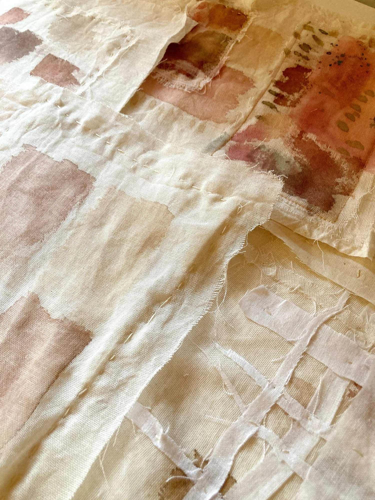 Hand Painted Original Textile Artwork — Meghan Pauley Nespeca Studio