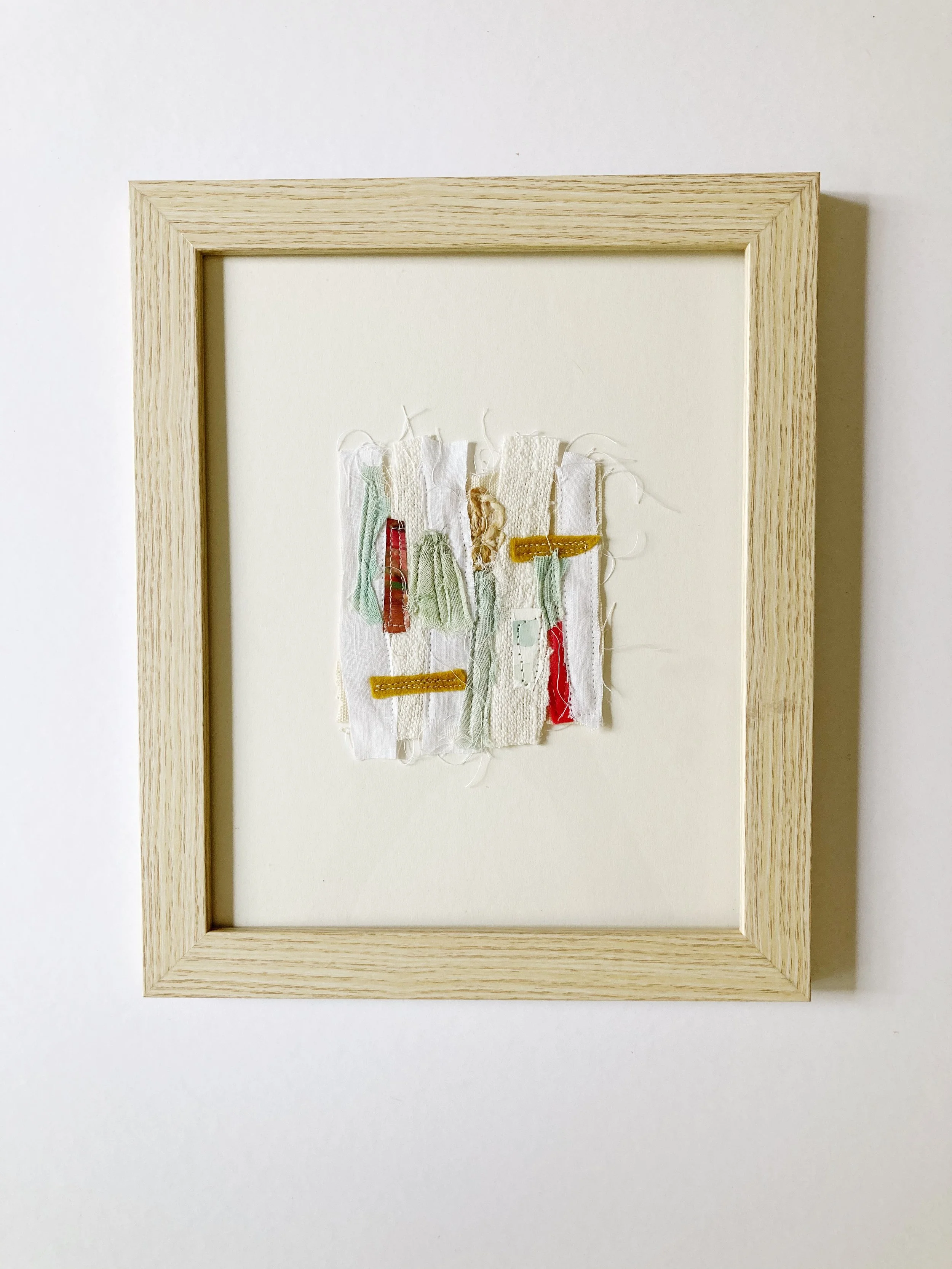 Textile and Paper Mixed Media Collage Art — Meghan Pauley Nespeca Studio