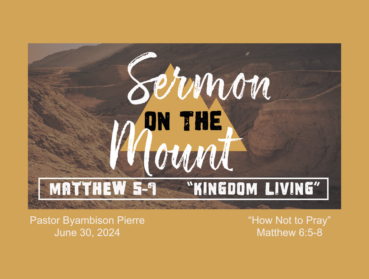 How Not to Pray — Ridgecrest Baptist Church