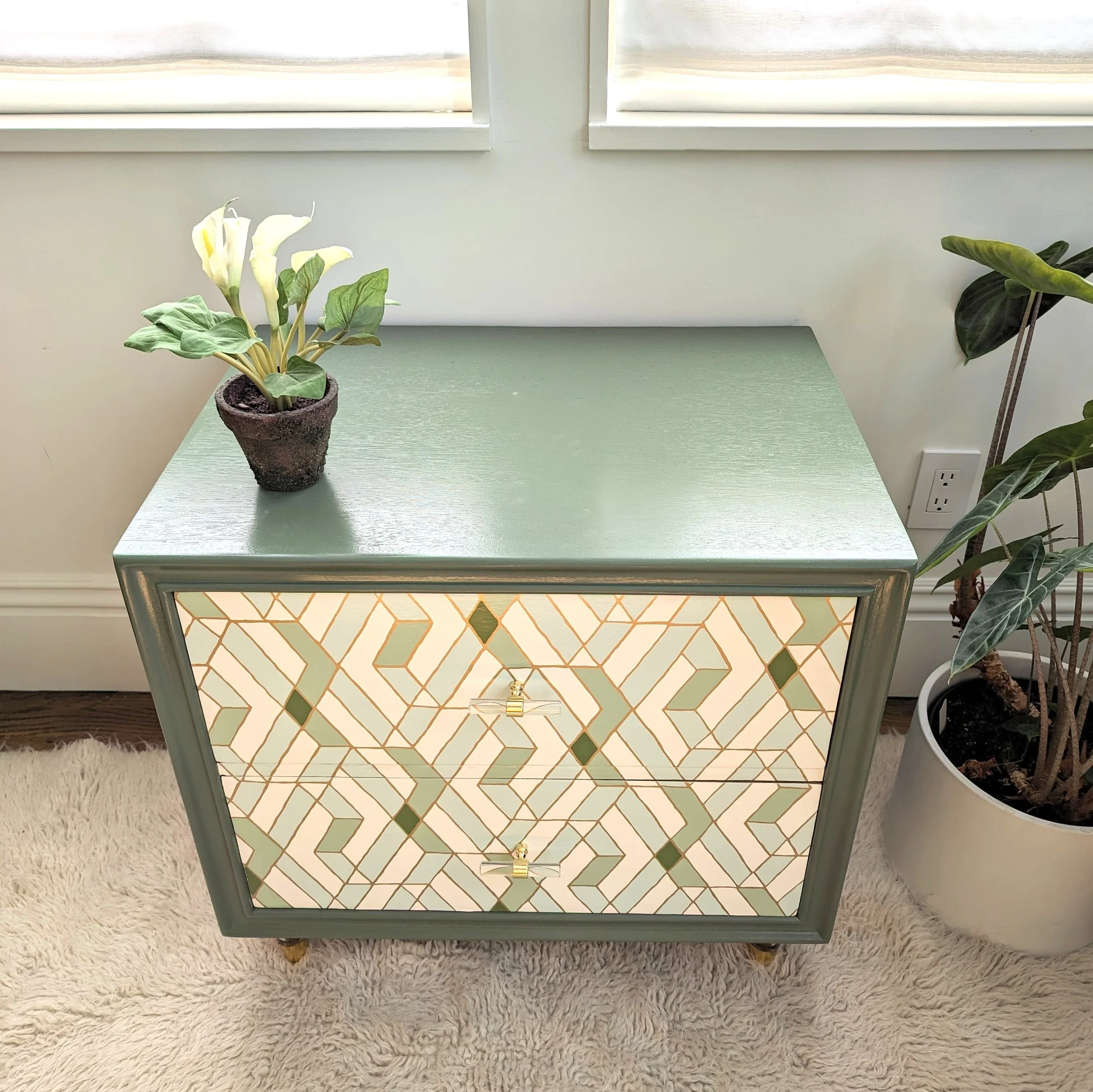 Green Bar Cabinet — FOUND by Bashford Design