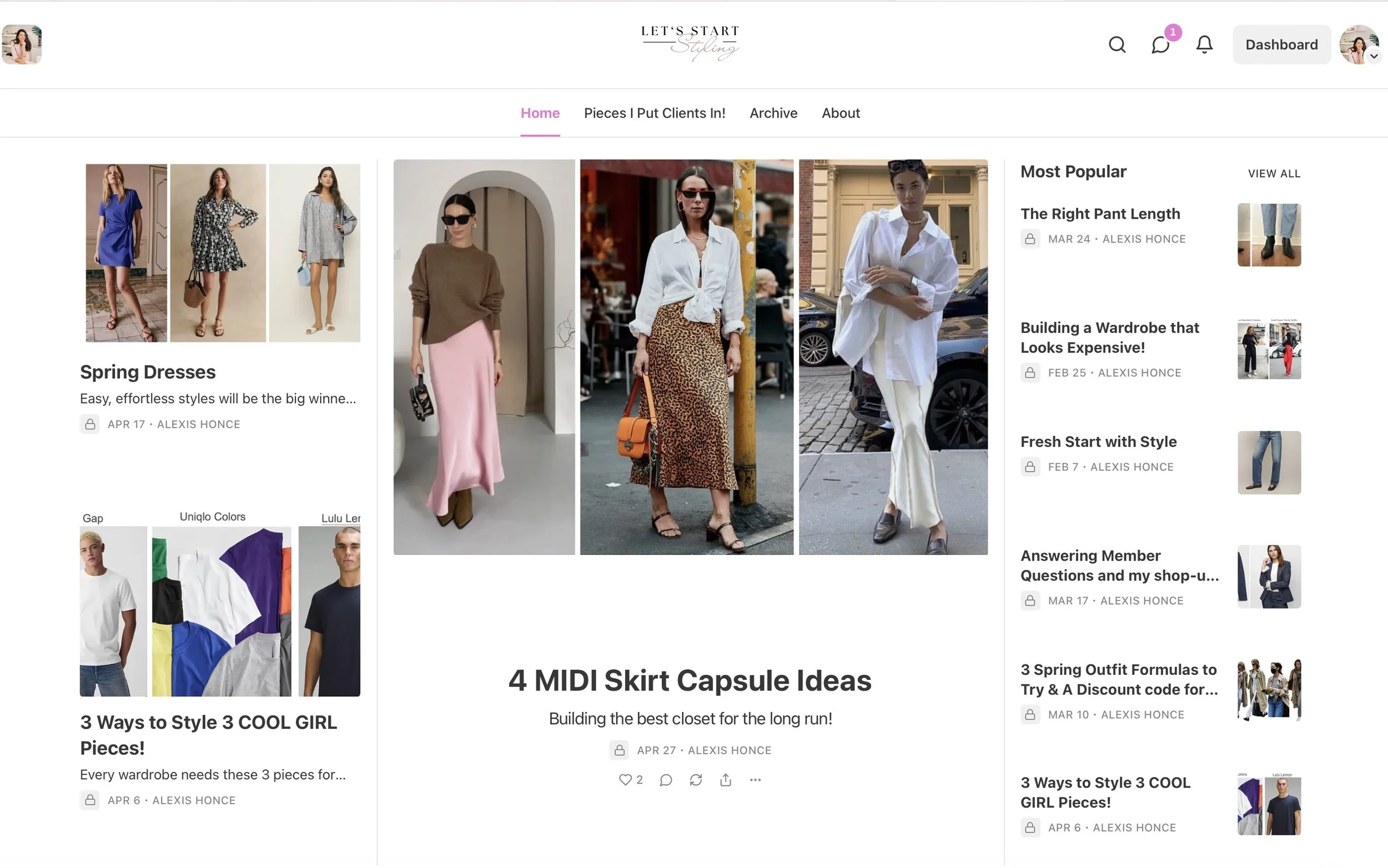 Style Club — Alexis Honce Stylist