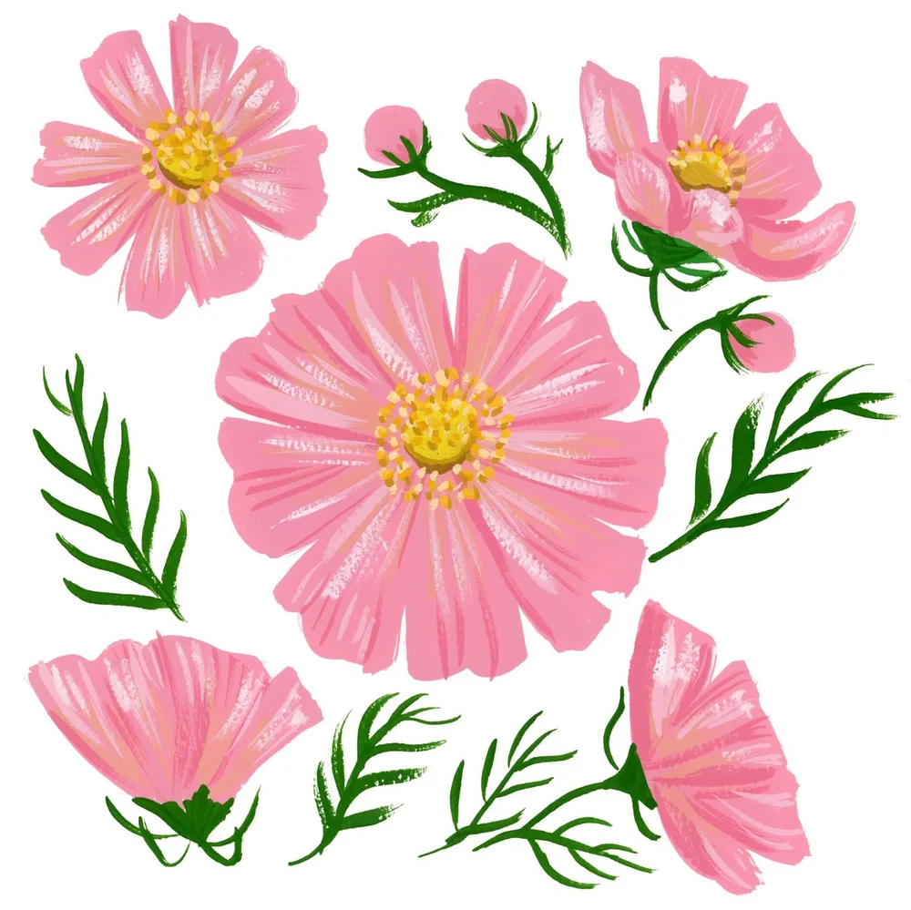 How to Paint Assets for a Repeat Pattern — Ann Shen Creative