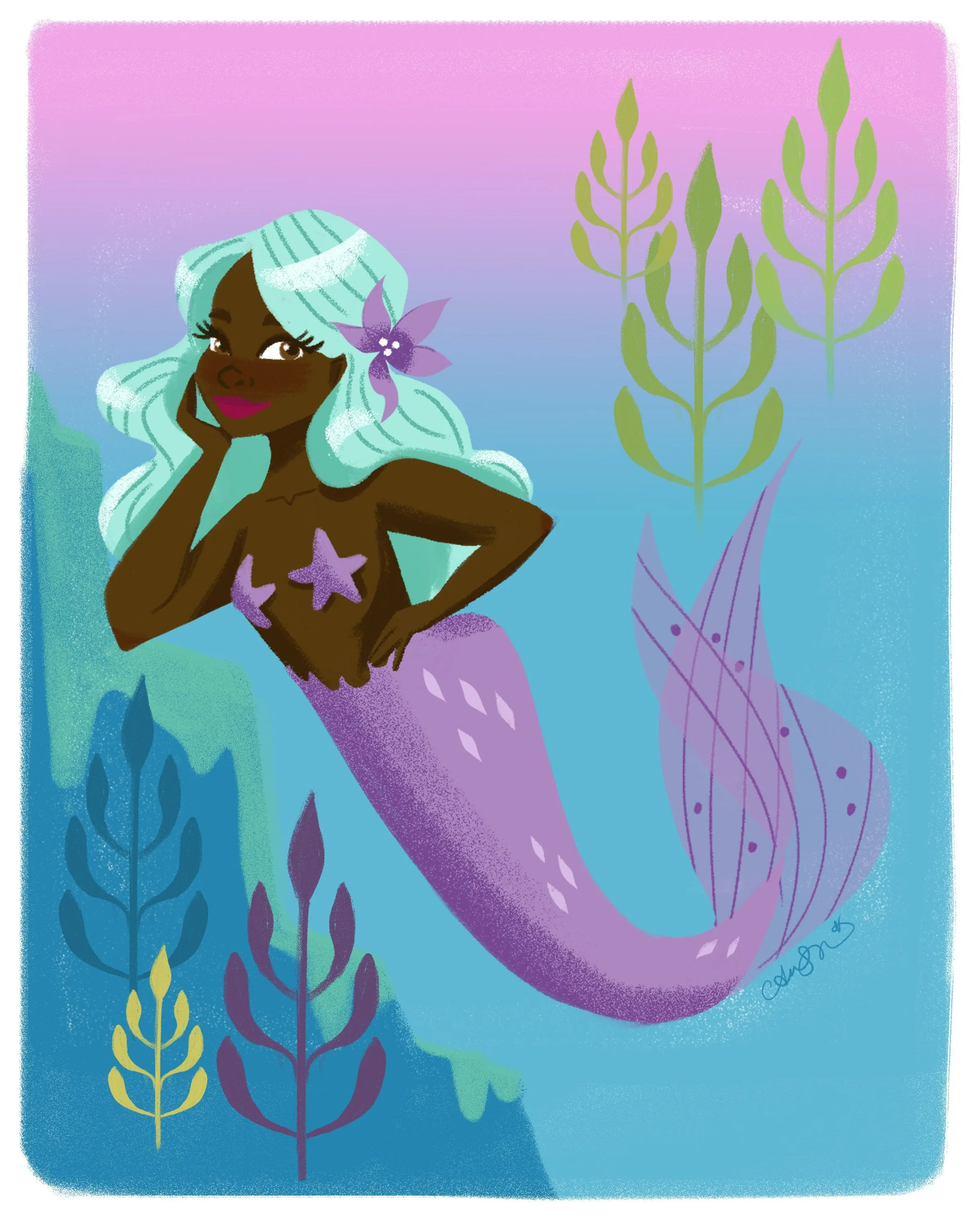 Gouache Painting Ideas: Mermaids — Ann Shen Blog