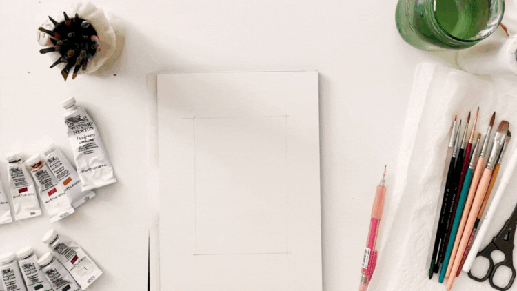 How to Transfer a Sketch to Watercolor Paper — Ann Shen Creative