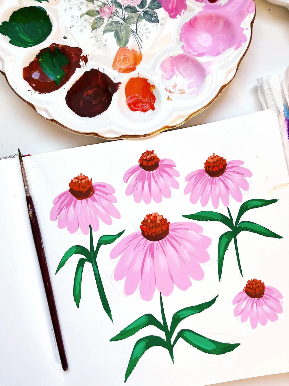 Painting Flowers in Gouache — Ann Shen Creative