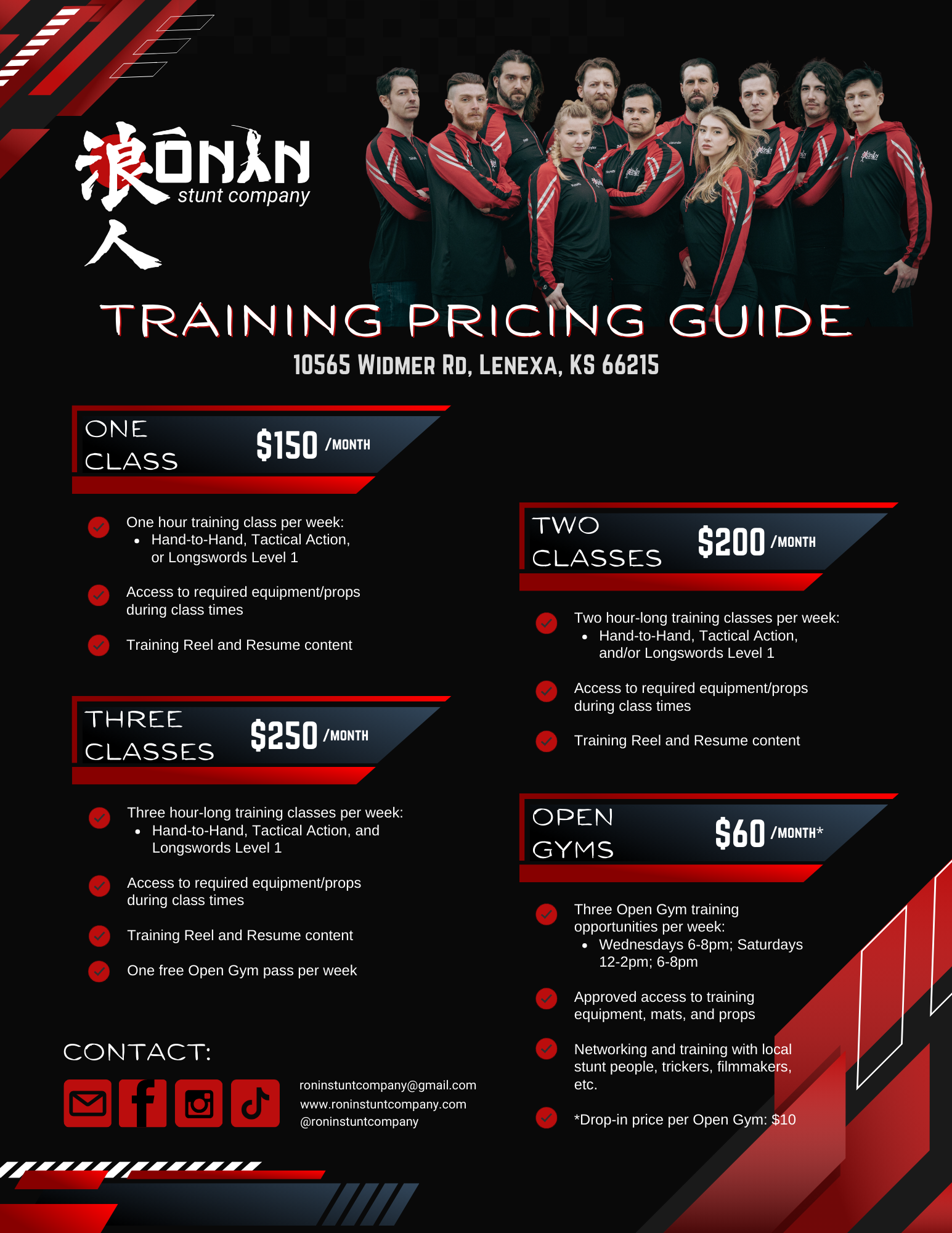 Training — Ronin Stunt Company
