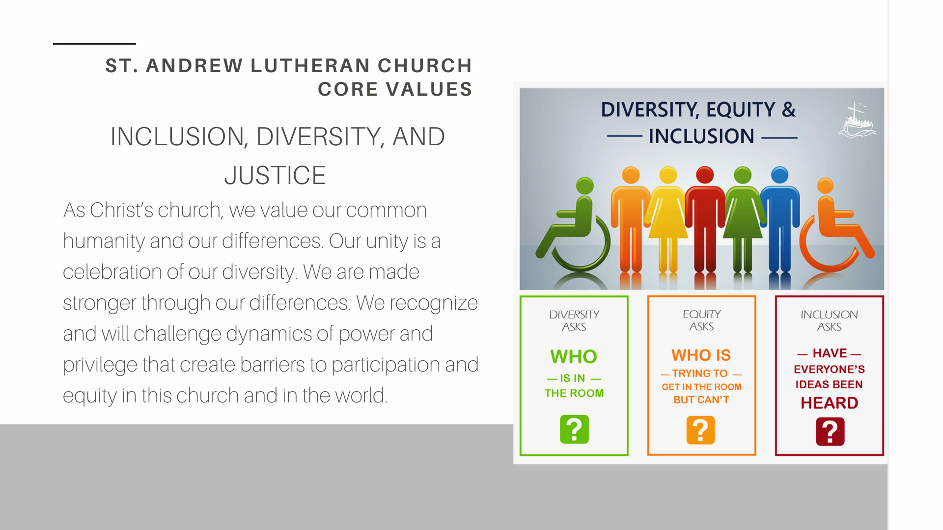 ST. ANDREW LUTHERAN CHURCH