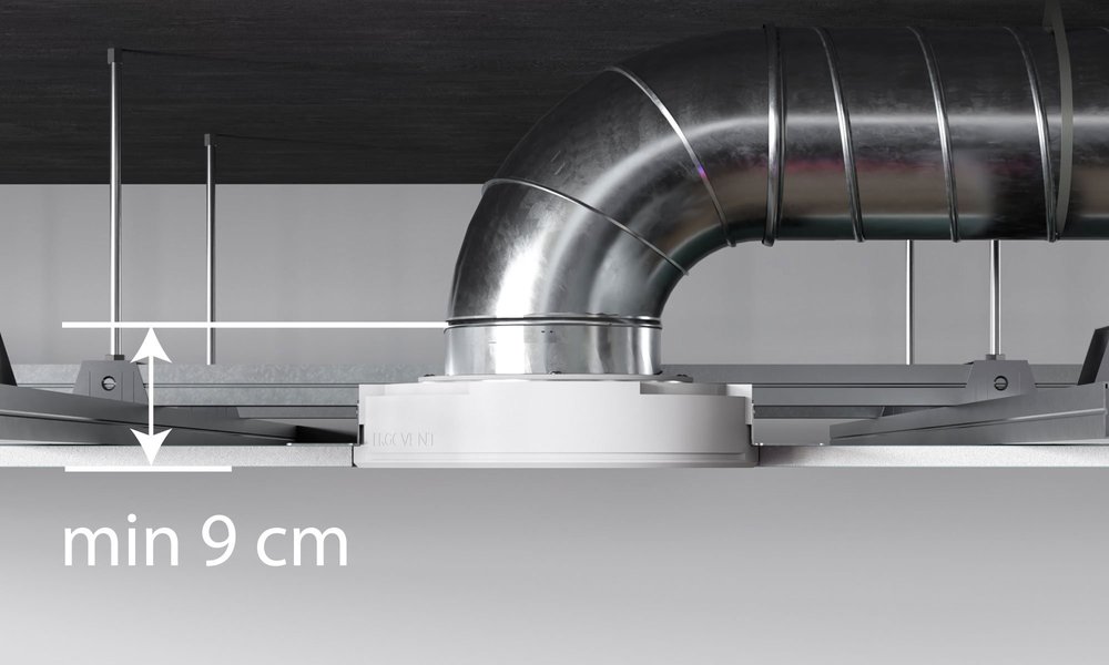 Frameless air diffusers ERGOVENT