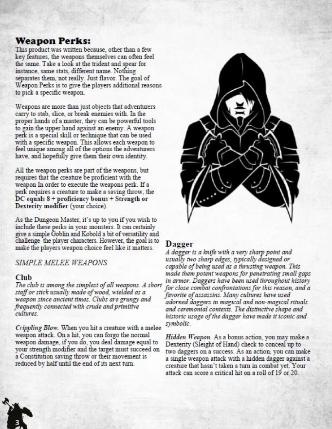 Weapon Perks: Your choice of weapon matters in Dungeons & Dragons ...