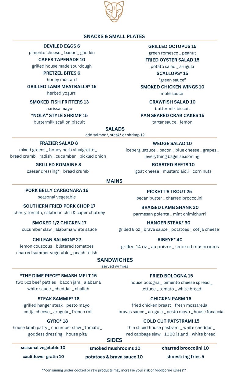 Lunch & Dinner — Frazier Five & Dime