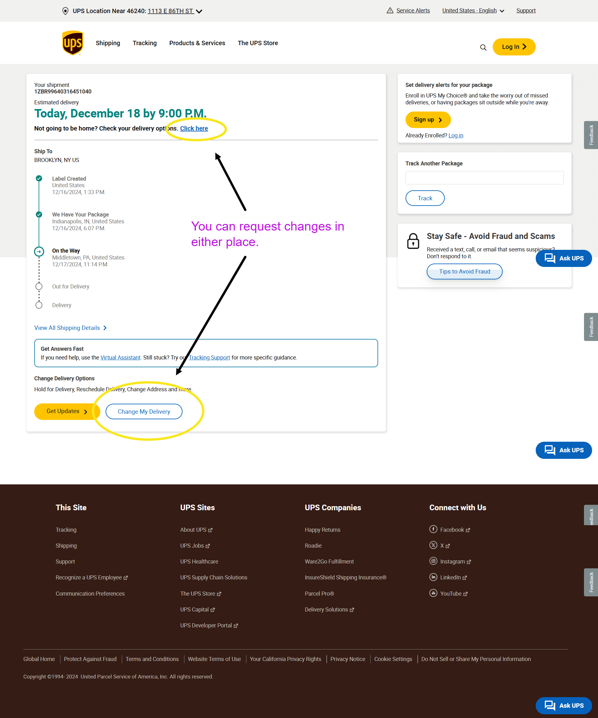 How to Redirect a Package, Change Delivery, or Update Your Address with ...
