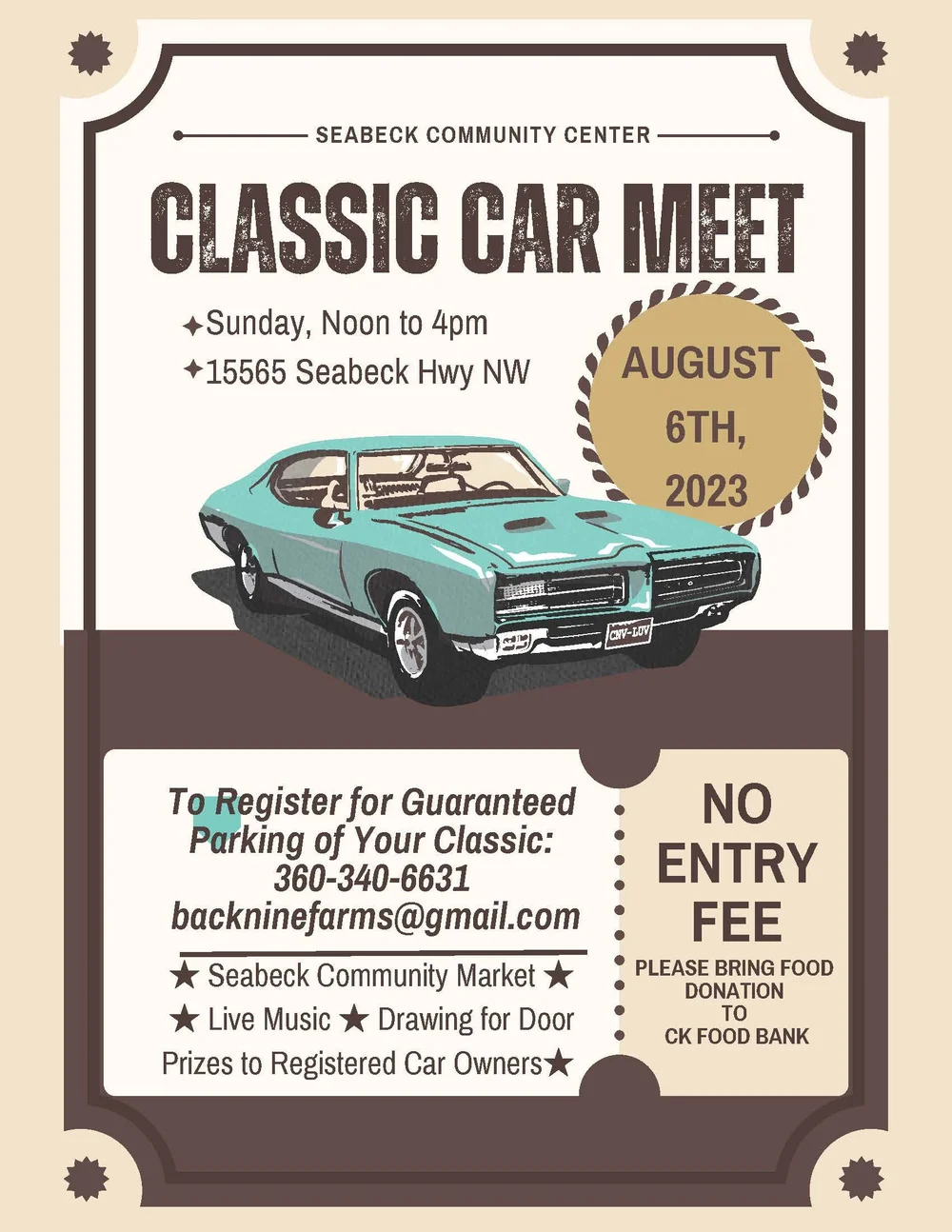 Classic Car Meet 2023 — Community & Event Center