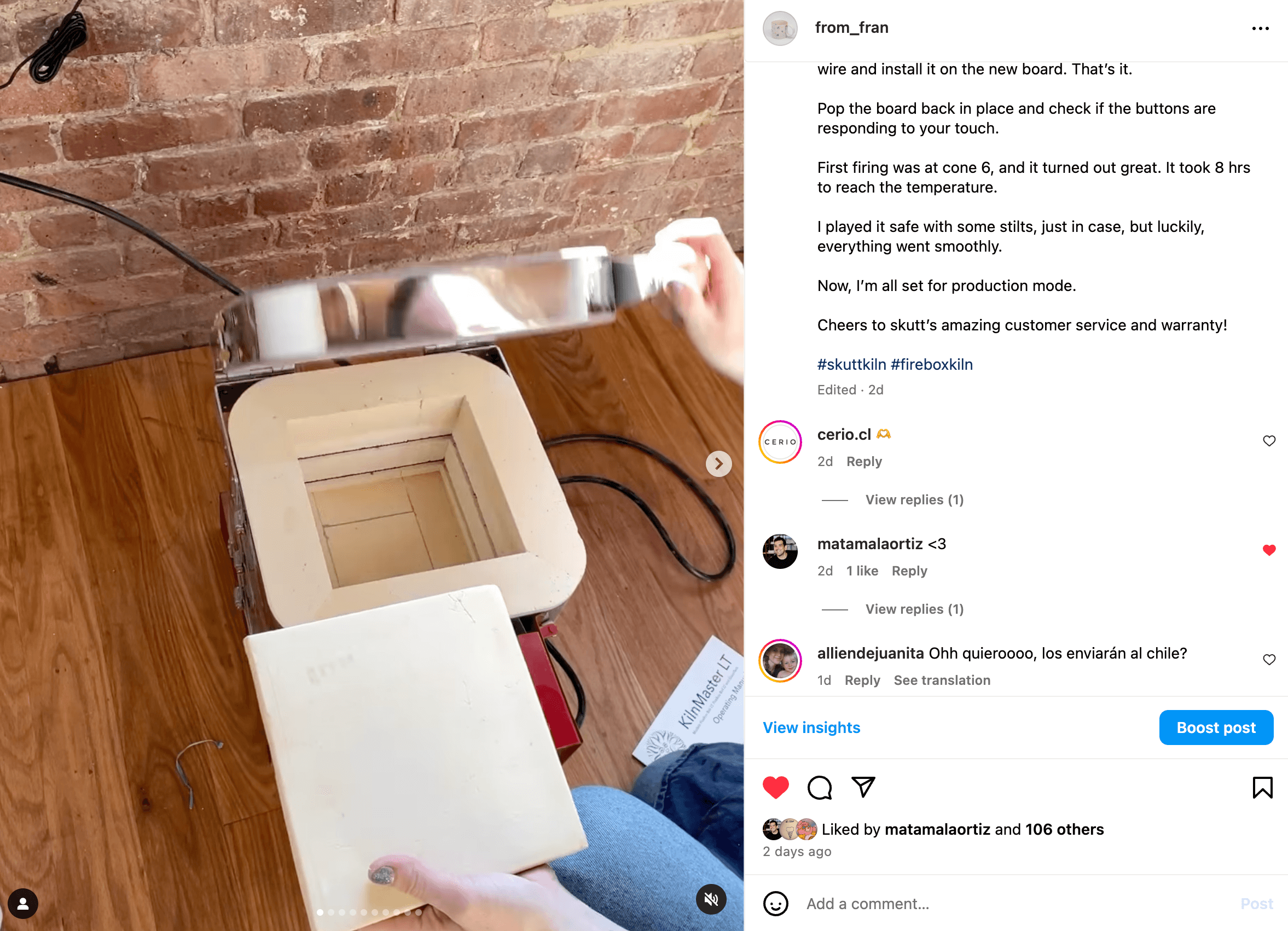 My Skutt Firebox 8×6 Mini-Kiln: Small But Mighty for Home Ceramic ...