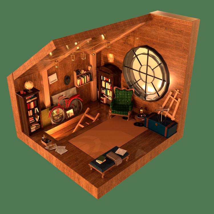 Isometric Room 3D Model — Jessie Fitzgerald