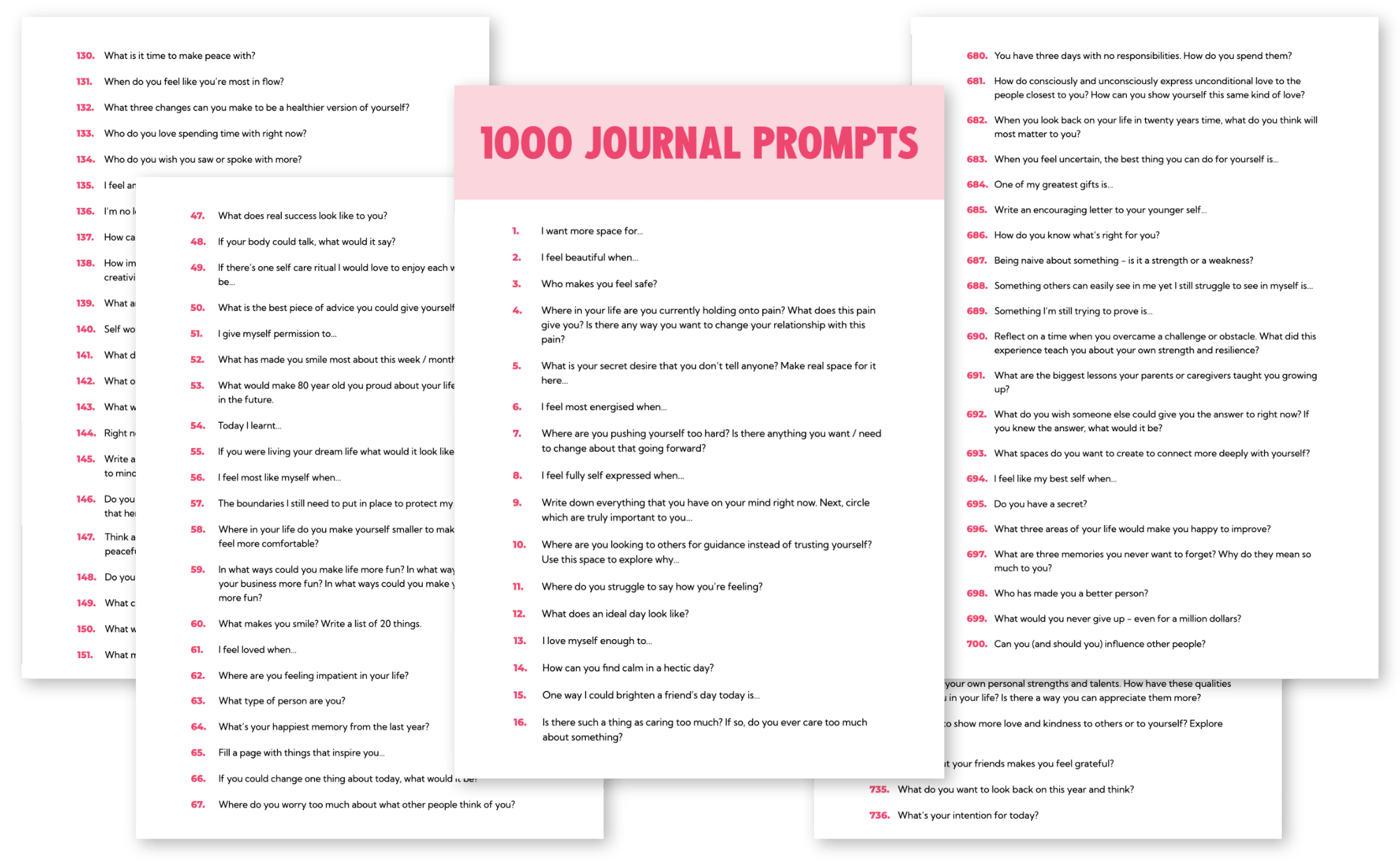 1000 Journal Prompts — Ruth Ridgeway