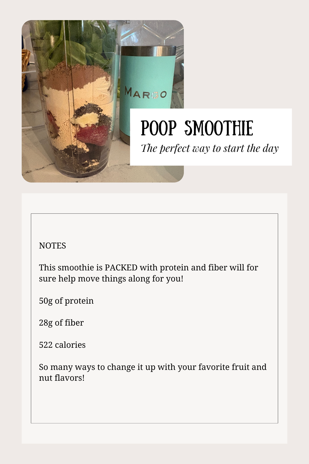 Poop Smoothie — P4MOMS