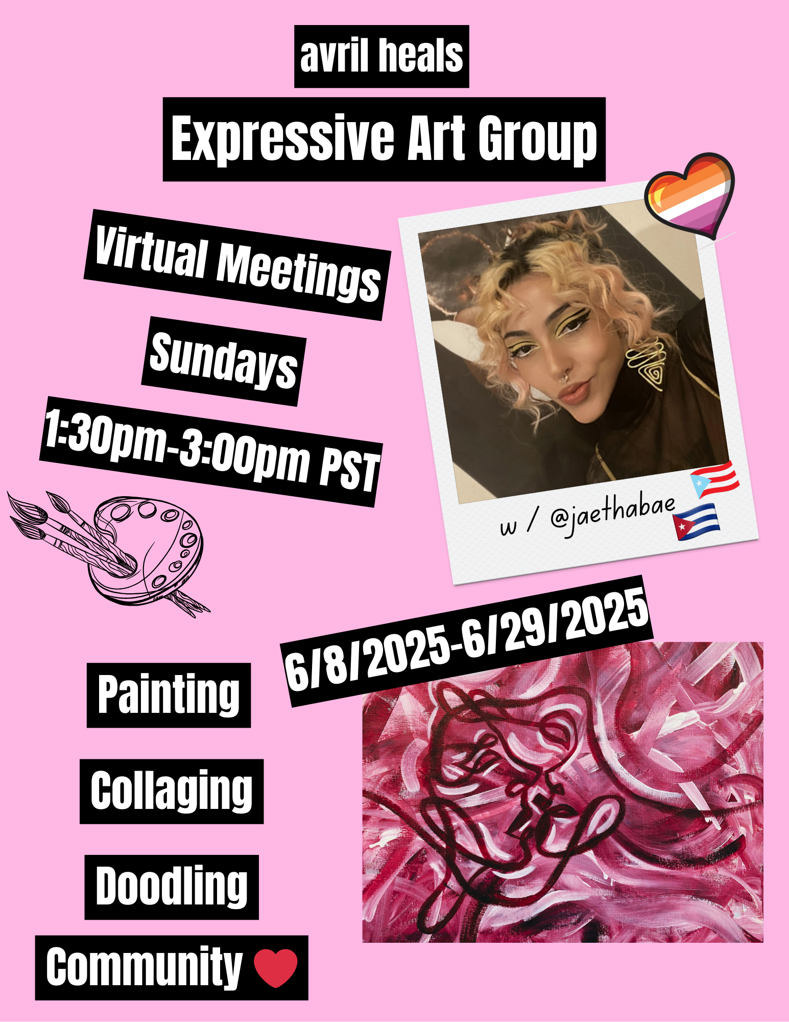 Avril Heals | FREE Virtual Creative Arts Spaces | Avril Heals