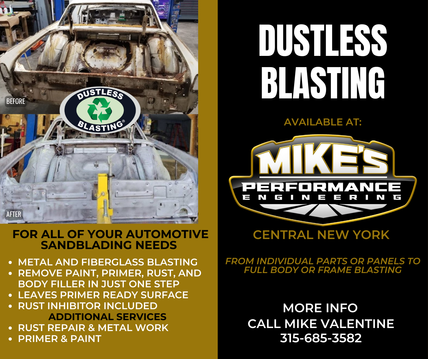PME offers Dustless Blasting for individual parts and panels to full ...