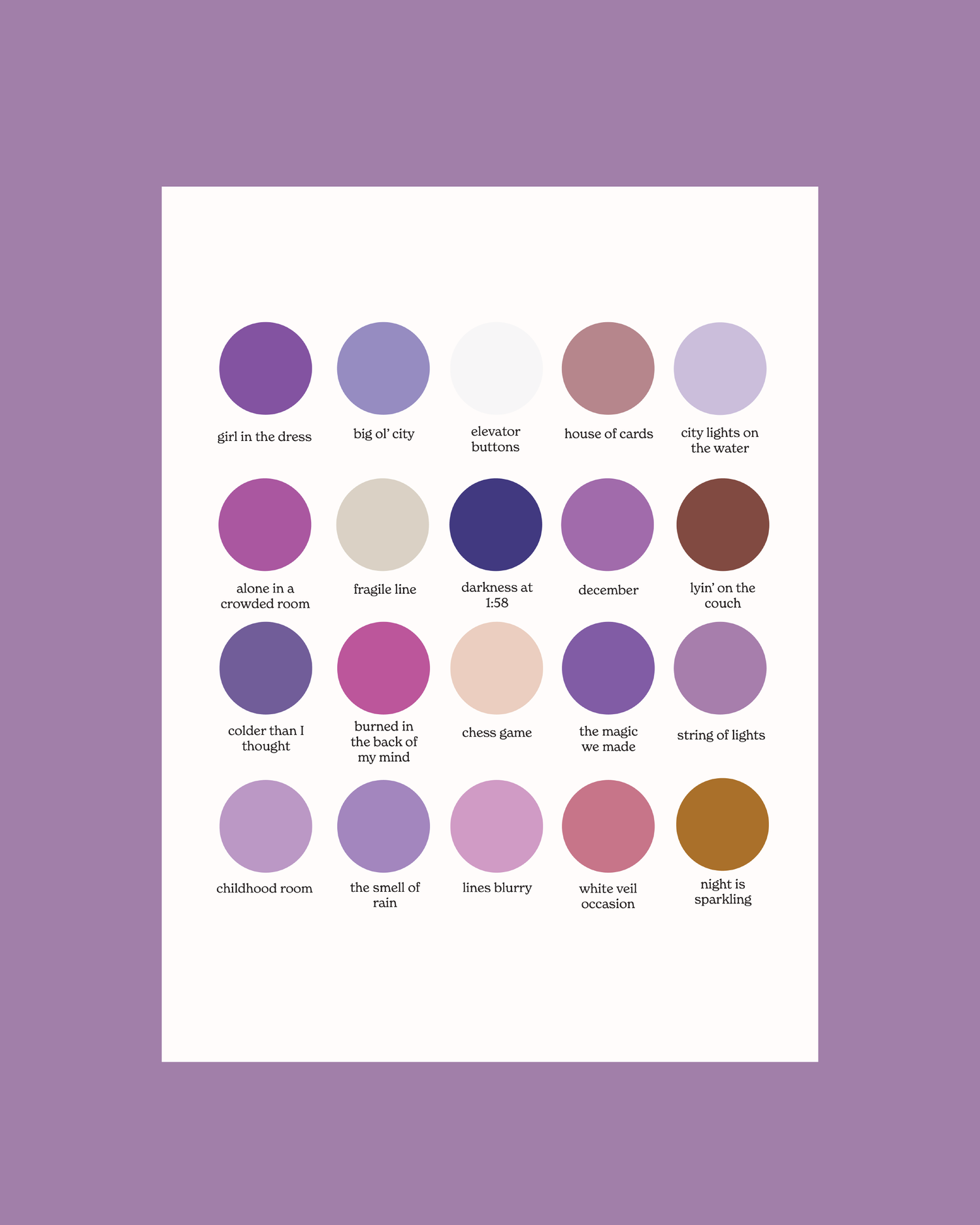 Light Purple Color Names