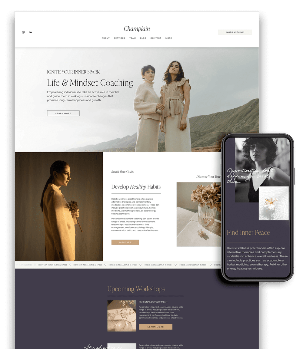 Squarespace Template Shop — Powerpoint Presentation Designer | Linda Tran