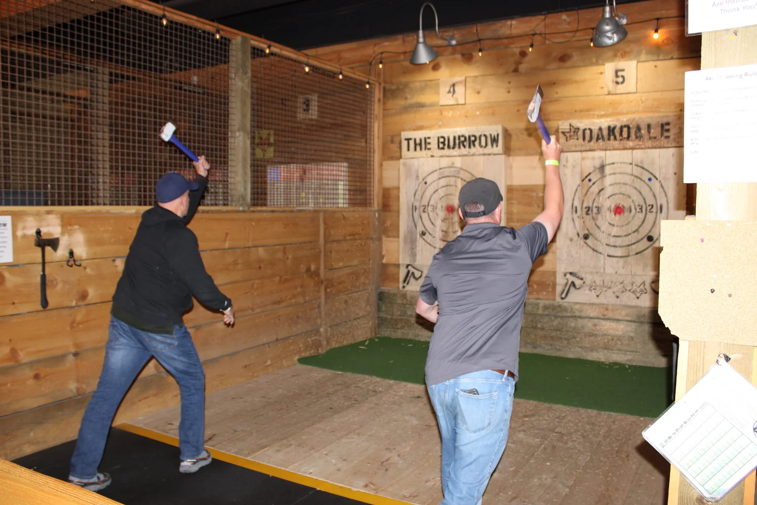 Oakdale — The Burrow | MN Axe Throwing, Food, Drinks & Shenanigans
