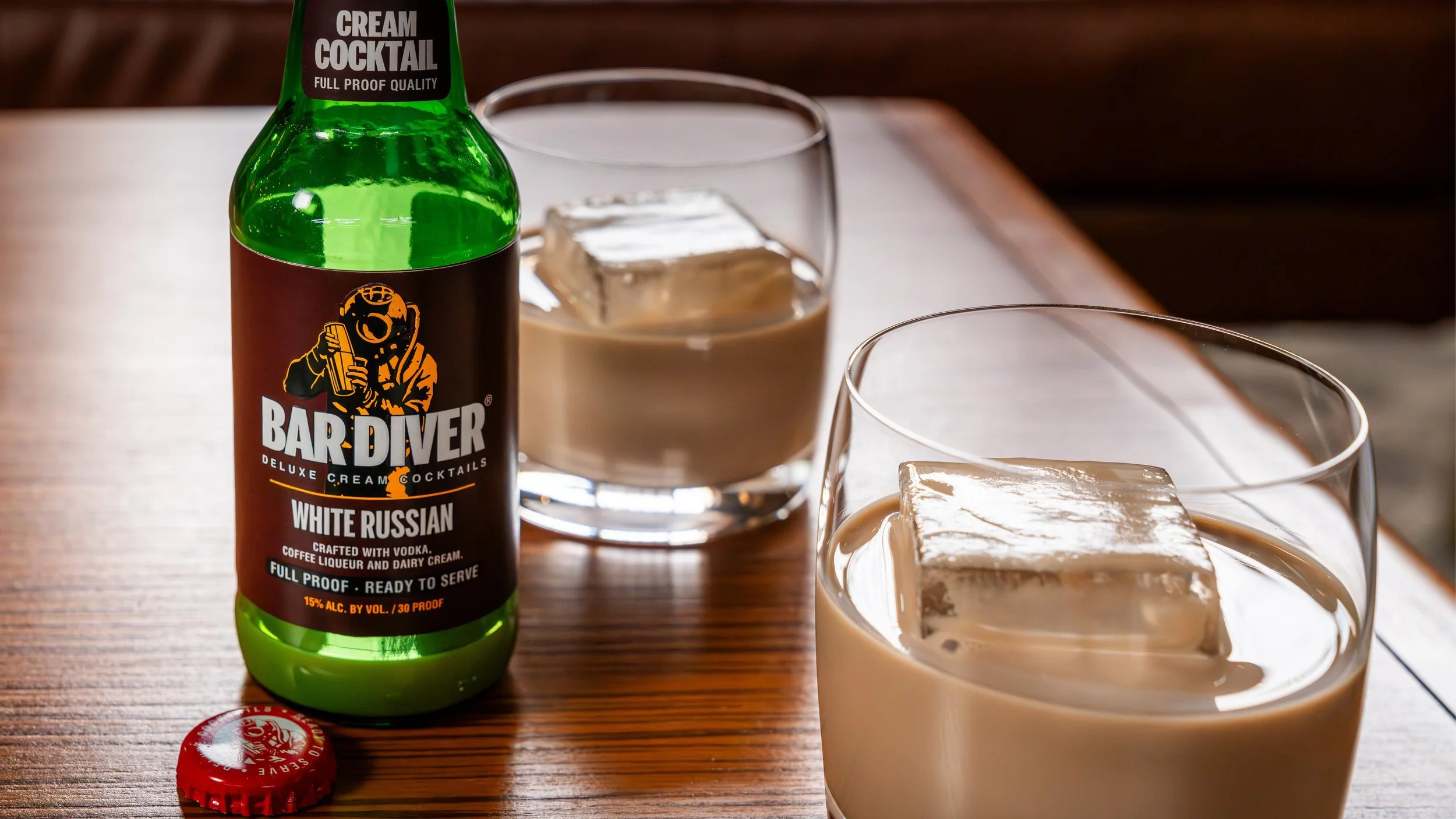 BAR DIVER Ready to serve cocktails, mocktails, THC coquetels