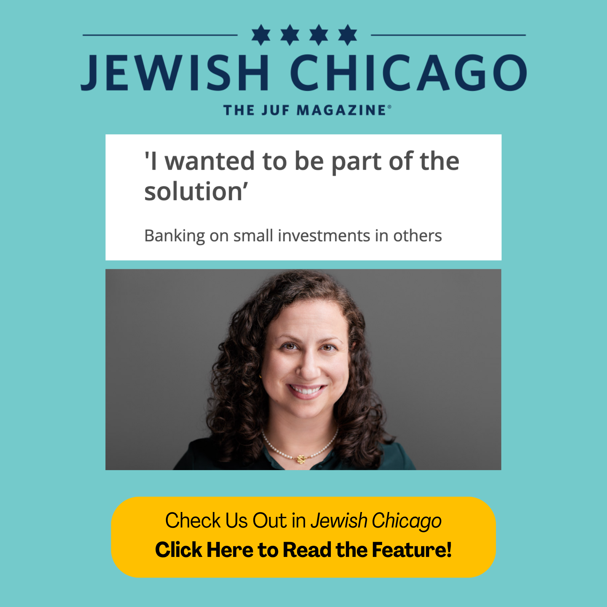 Read Our Feature in Jewish Chicago — Jewish Free Loan Chicago