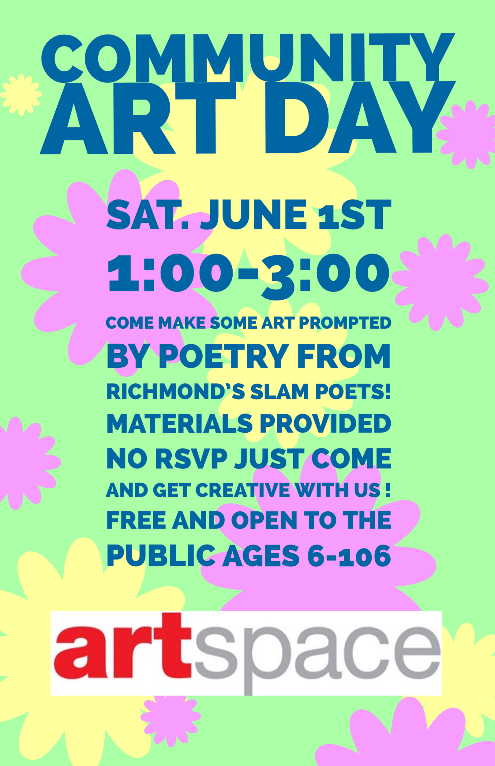 Turn Poetry into Art at Community Art Day! — Artspace