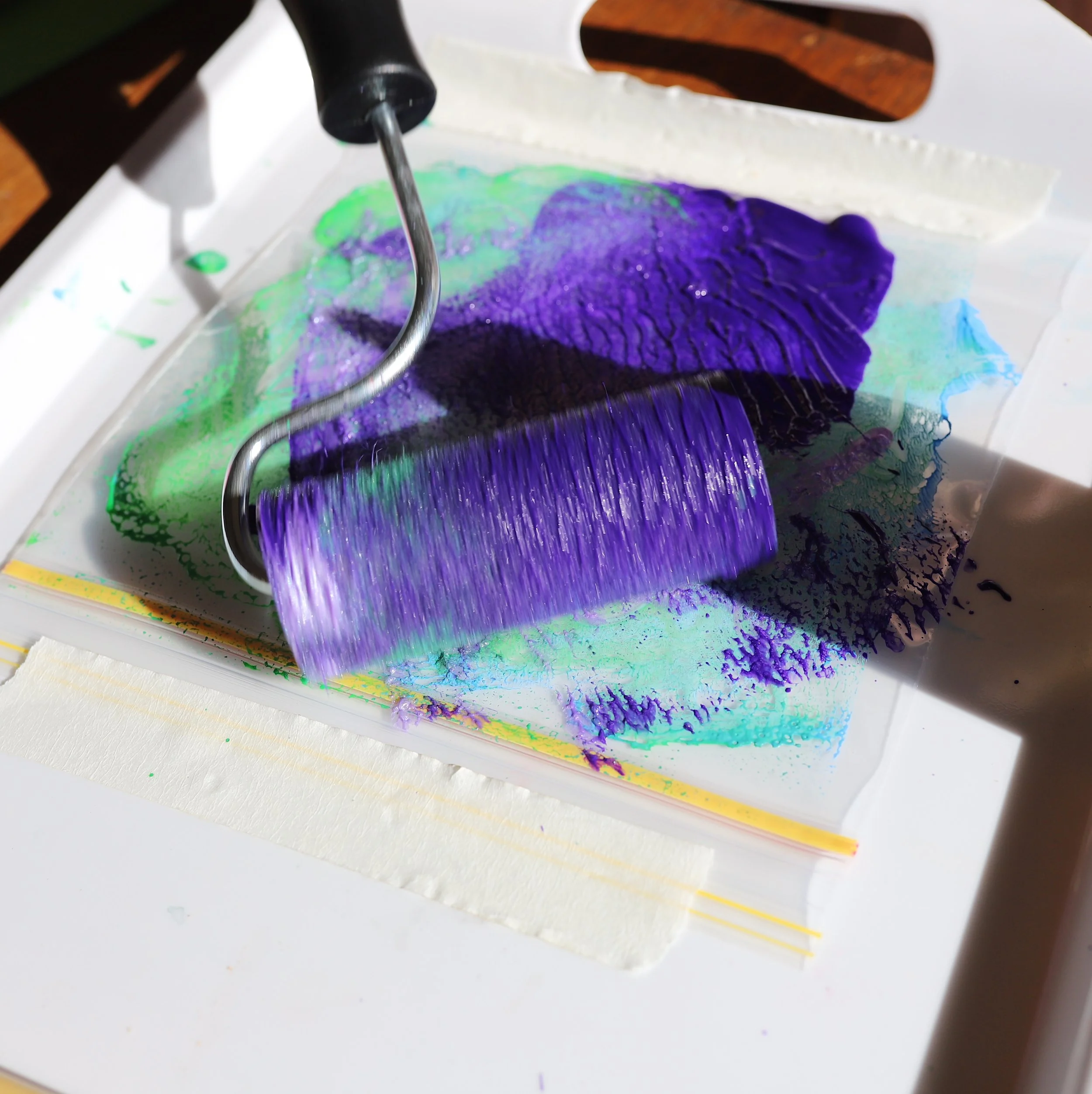 Plastic Bag Printmaking — Little Mate Create
