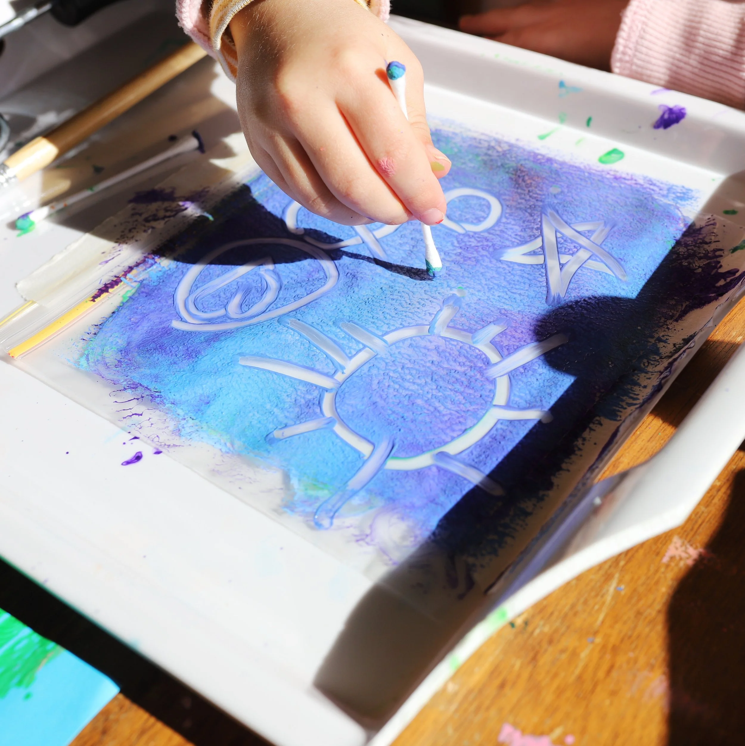 Plastic Bag Printmaking — Little Mate Create