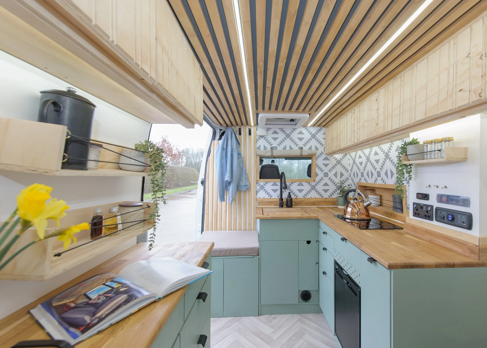 Willow - Spacious & stunning campervan conversion with induction hob ...