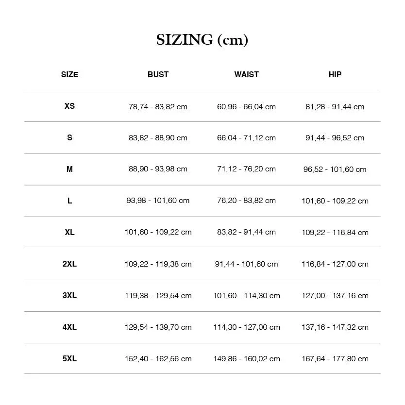 Sizing — Eros Python