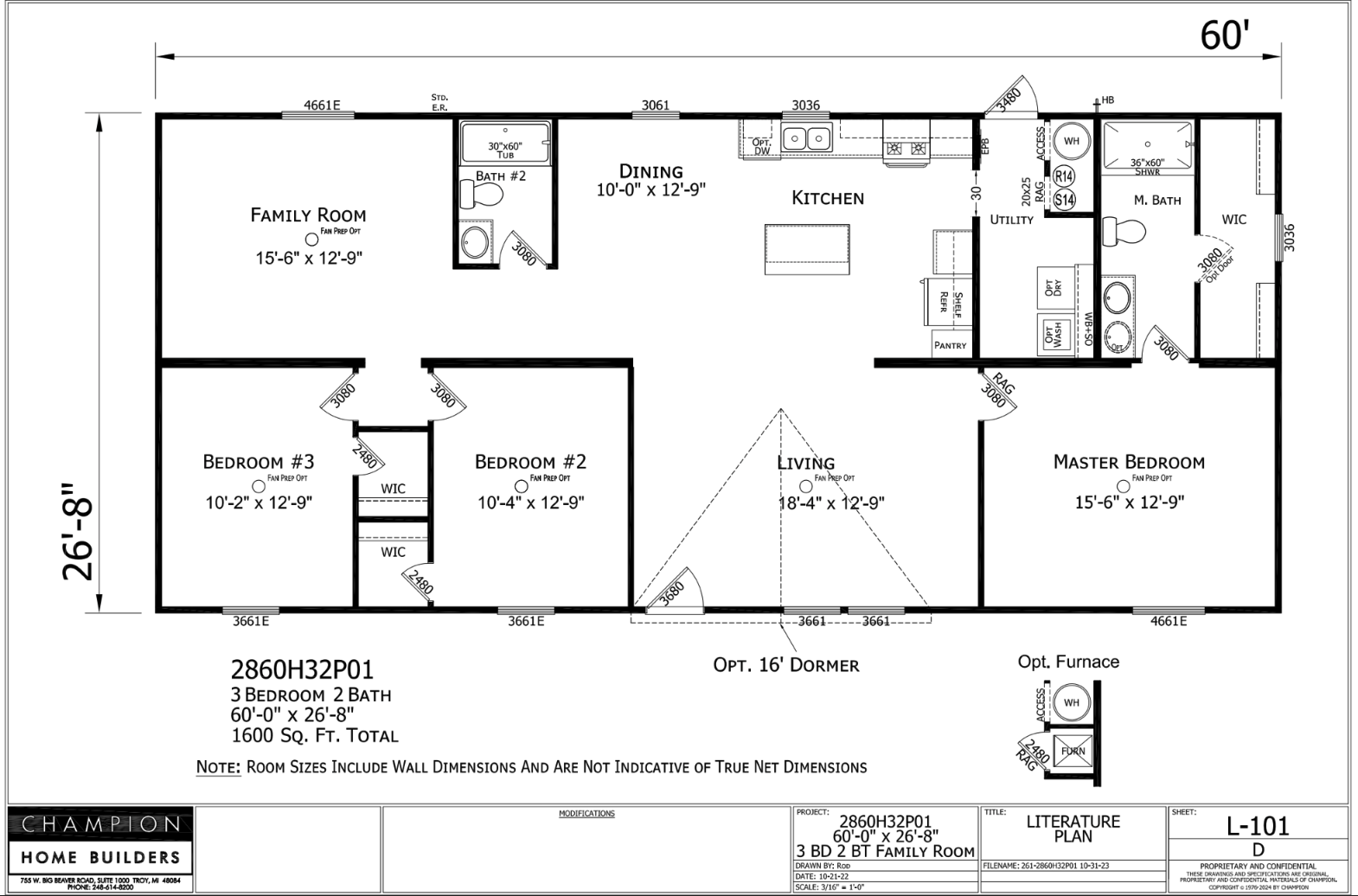 Lake Manor 28x60 3 Bed 2 Bath (1,600 SqFt) — Florida Value Homes