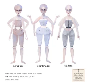 Introducing Three Sisters: A Playful Paper Doll Series for Creative ...