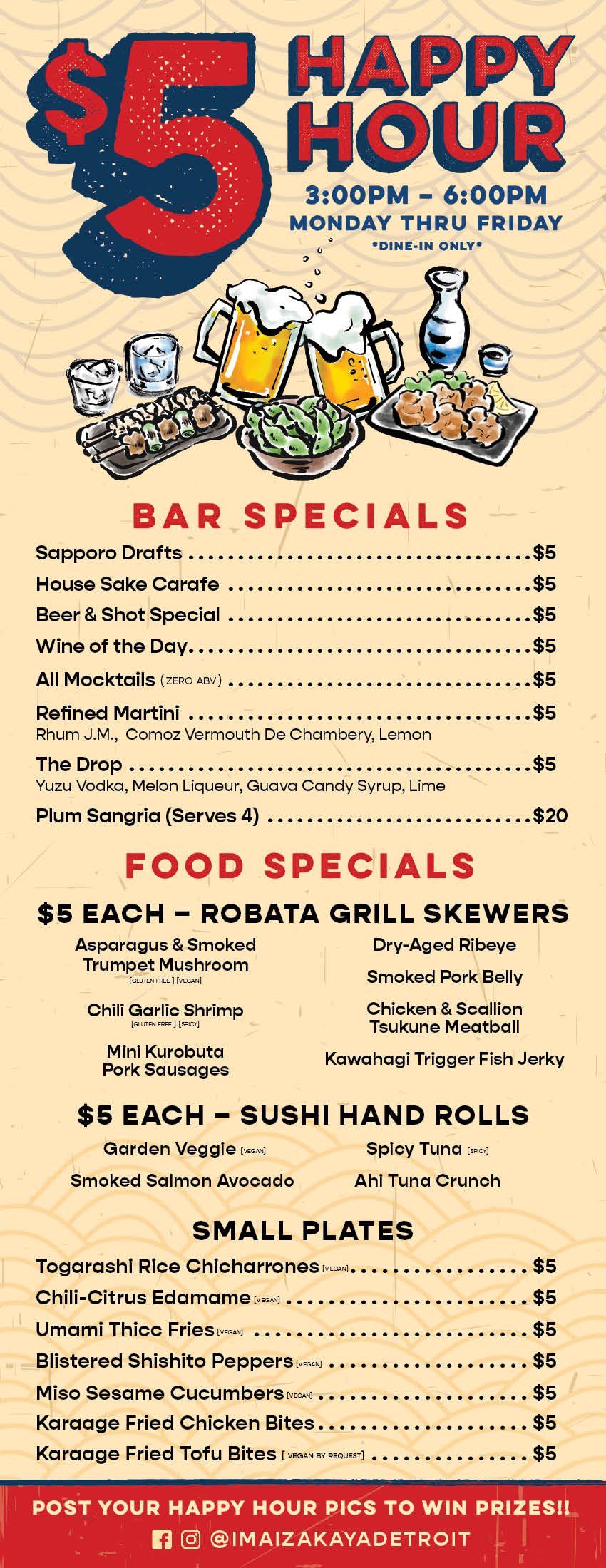 $5 Happy Hour — ima izakaya