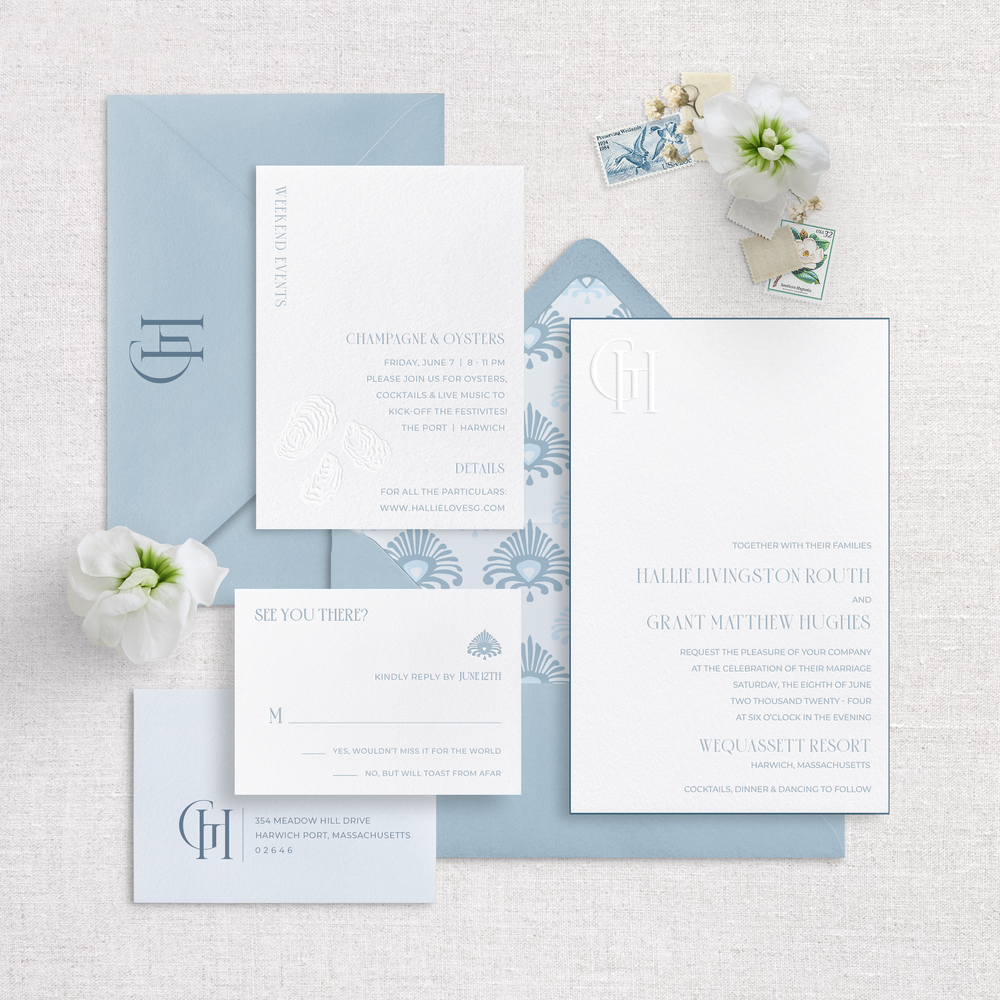 Custom Luxury Wedding Invitations in Boston | Fête Collection
