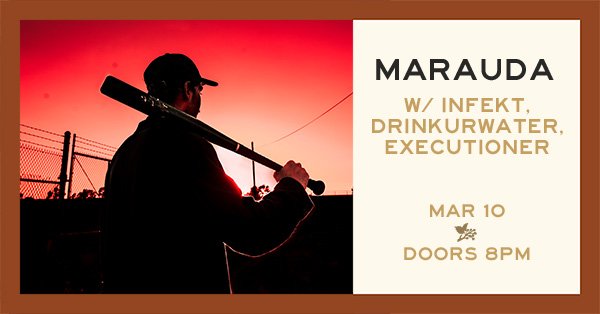 MARAUDA Presents Rage Room With Support From INFEKT, DRINKURWATER ...