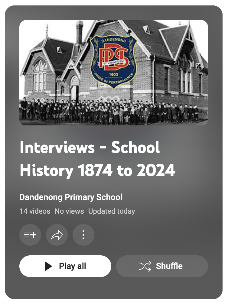 History 1874-2024 — Dandenong Primary School