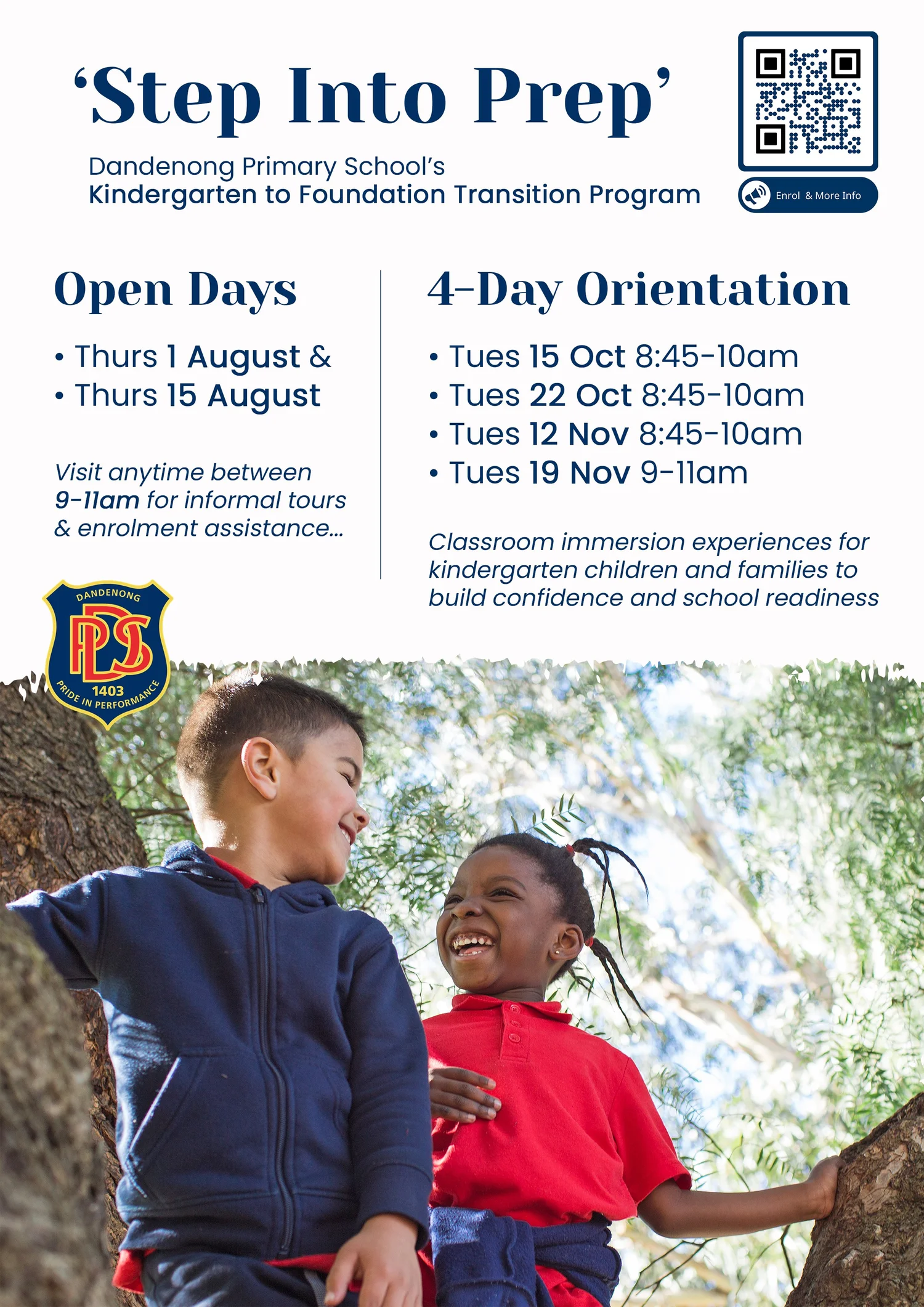 Kinder to Prep Transition — Dandenong Primary School