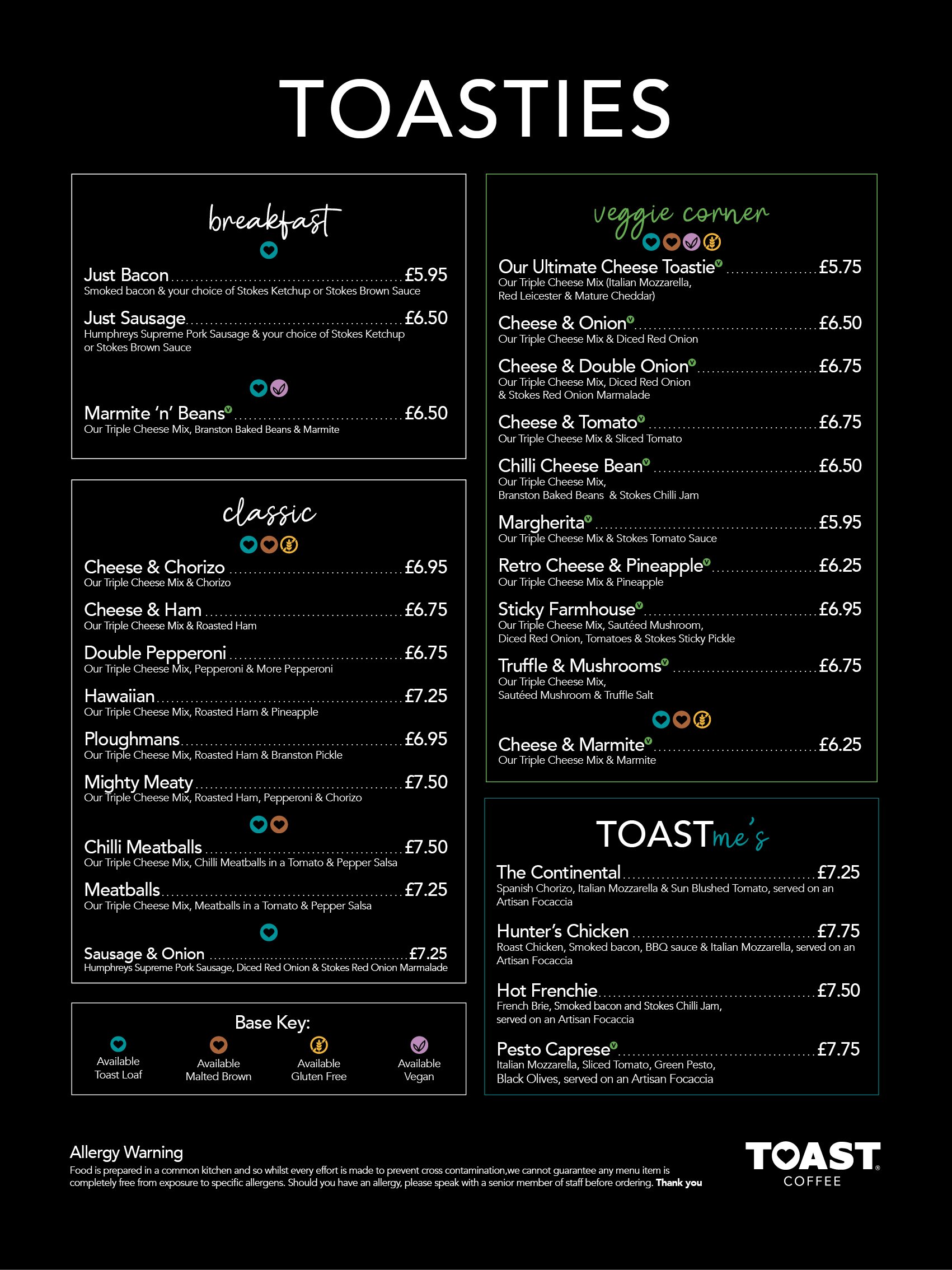 Our Menu — TOAST