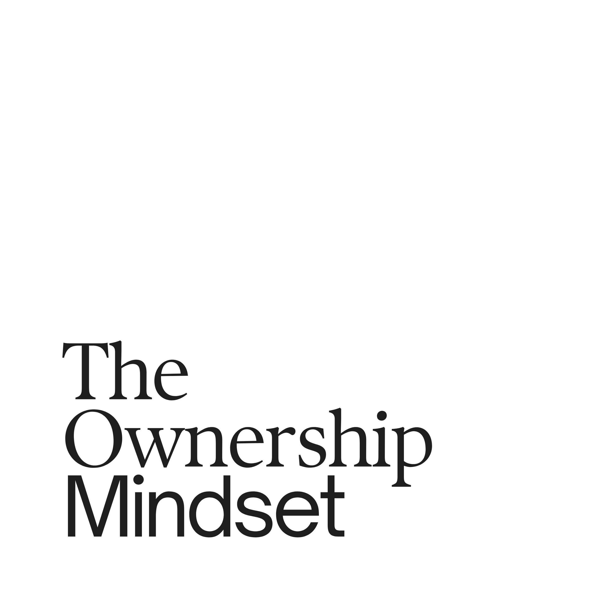 The Ownership Mindset